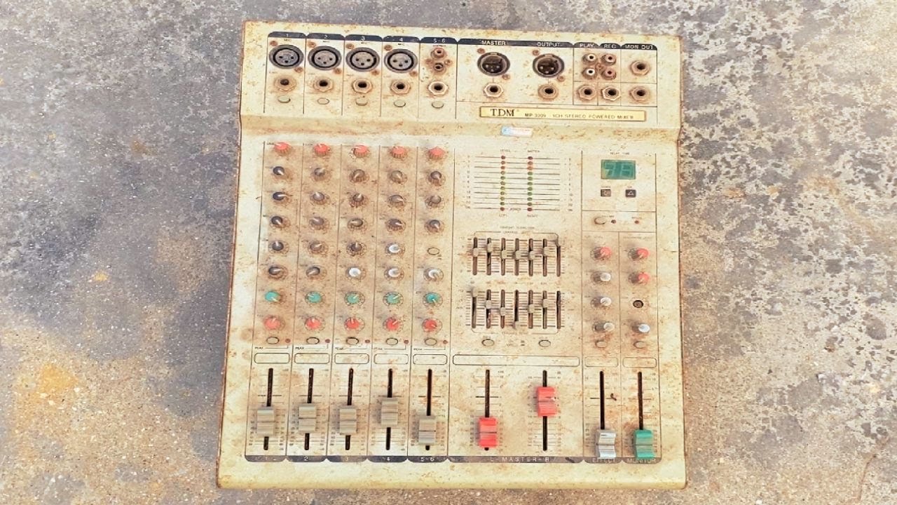 Restoration Old YAMAHA TDM Audio Mixer // Restore Professional Event ...