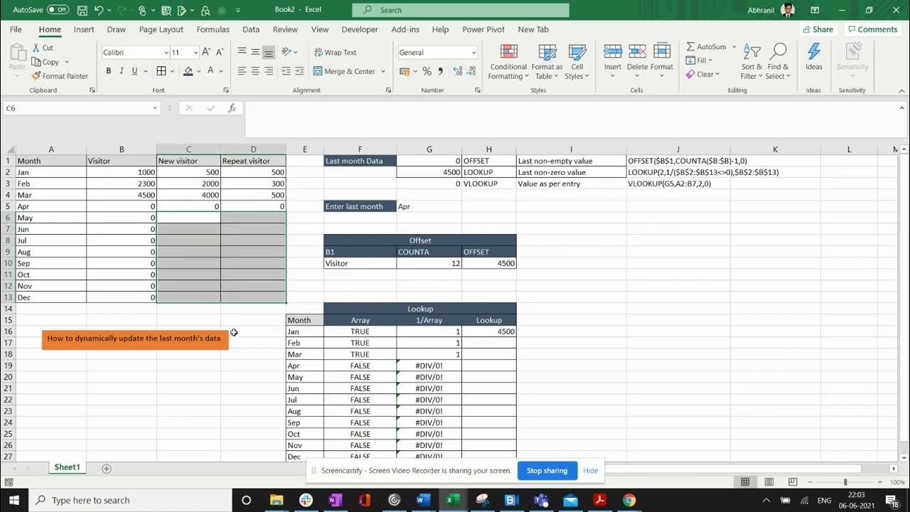 Mastering Excel Functions: LOOKUP and OFFSET Demystified for Efficient Data Analysis - YouTube