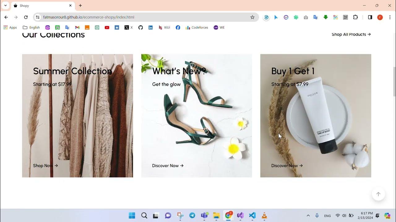 Shopy-Responsive Ecommerce Website html css bootstrap js api | متجر الكتروني #ecommerce - YouTube