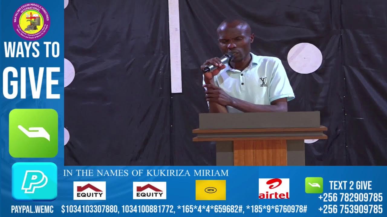 WEMC: Thursday Lunch Hour Service | Pr.Nasayi Julius Andrew - YouTube