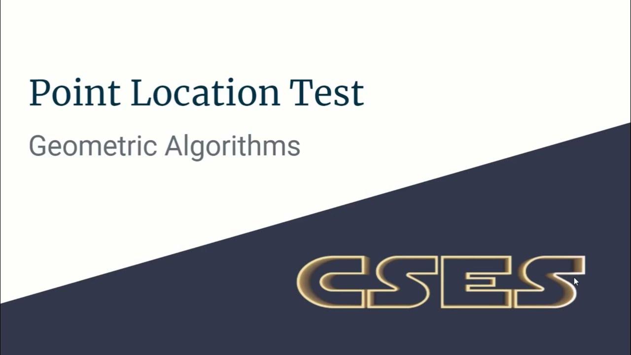 E01 Points Location Test Geometric Algorithms Codencode Youtube