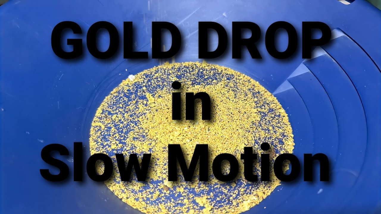 5K of Gold, pan Drop in Slow Motion - YouTube
