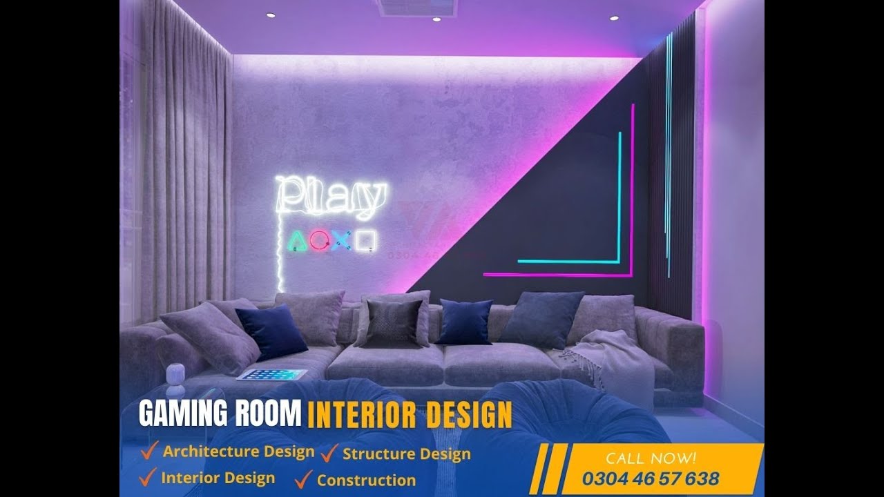 Gaming Room Interior Design | Best Interior Designer in Pakistan # ...