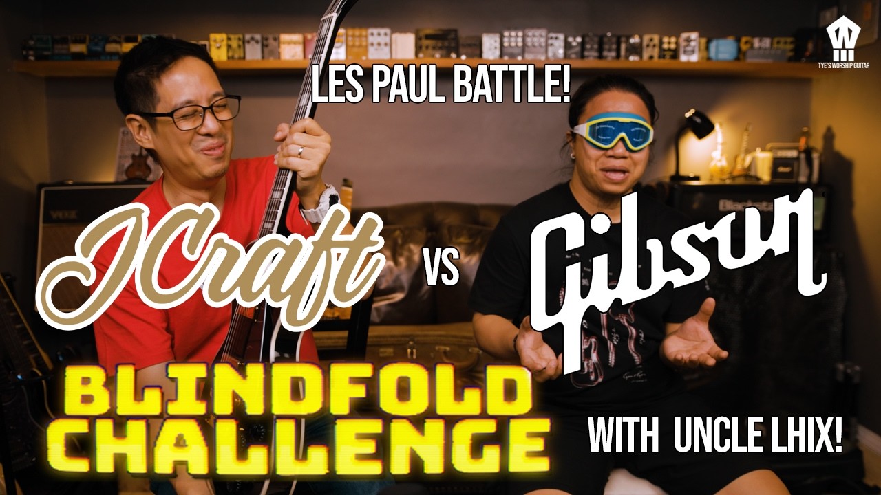 Les Paul Battle! JCraft vs. Gibson Blindfold Challenge feat. Uncle Lhix! - YouTube
