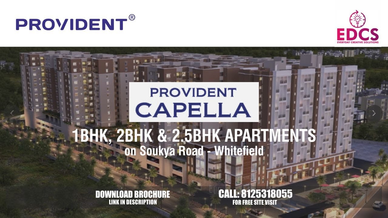 Provident Capella Upcoming Launch In Whitefield, Bangalore | Designed ...
