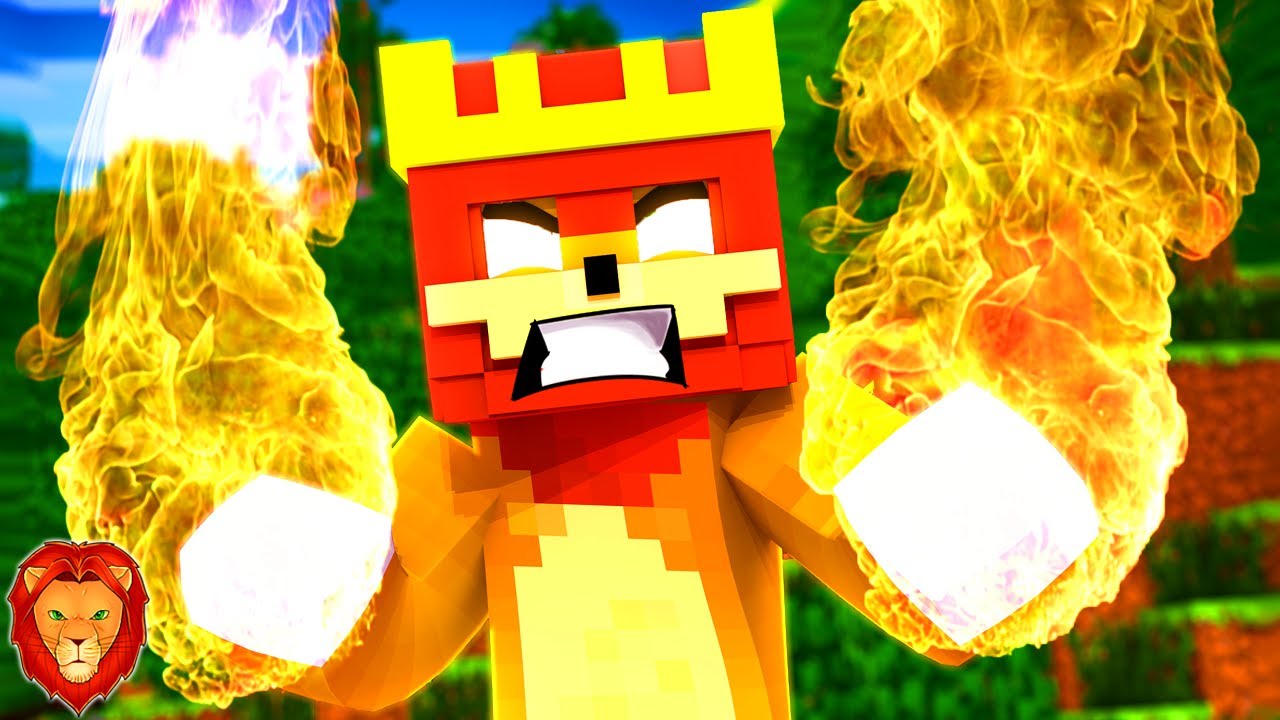 MINECRAFT pero TENEMOS SUPERPODERES DE FUEGO 🔥🦁 EN MINECRAFT | MUNDO ...