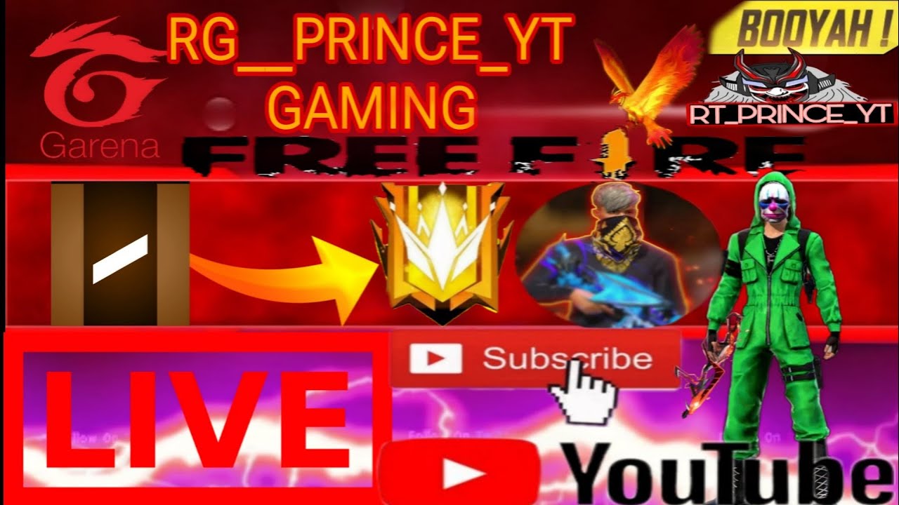 RG PRINCE YT is going live! CS Ranking 🫷 push #freefire #live - YouTube