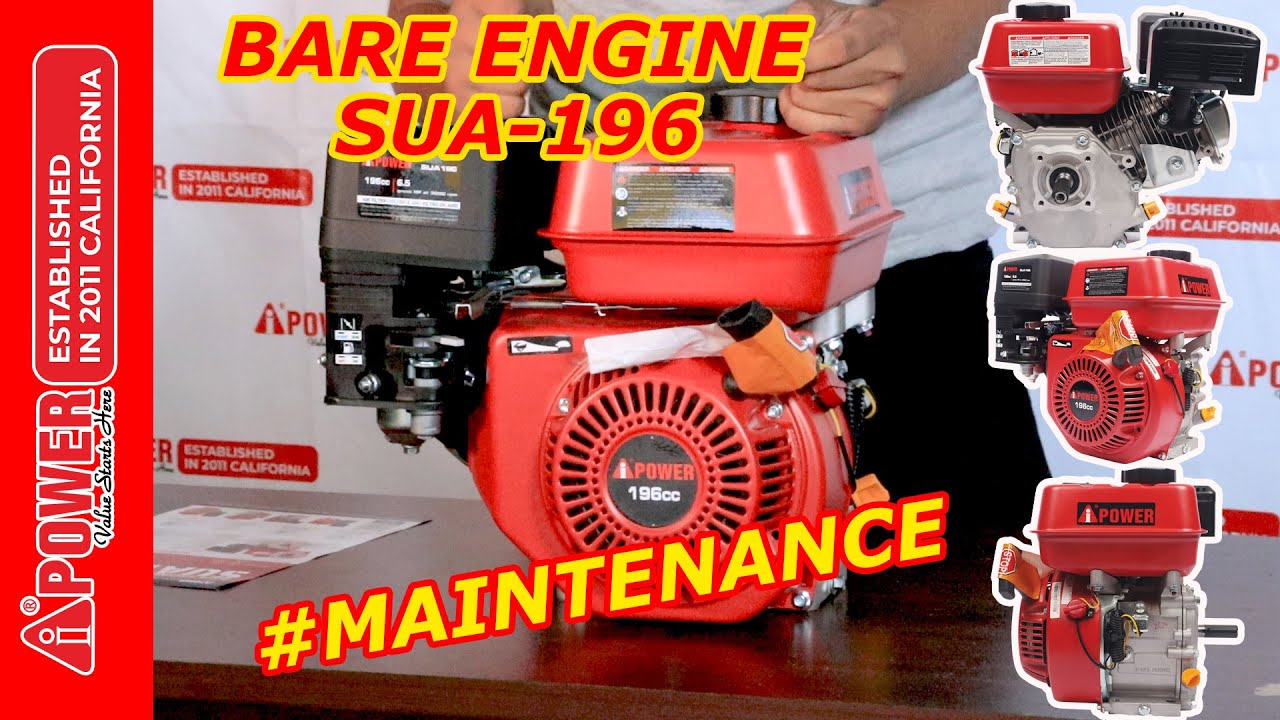 MAINTENANCE - AIPOWER BARE ENGINE DAN MESIN PENGGERAK SUA-196 - YouTube