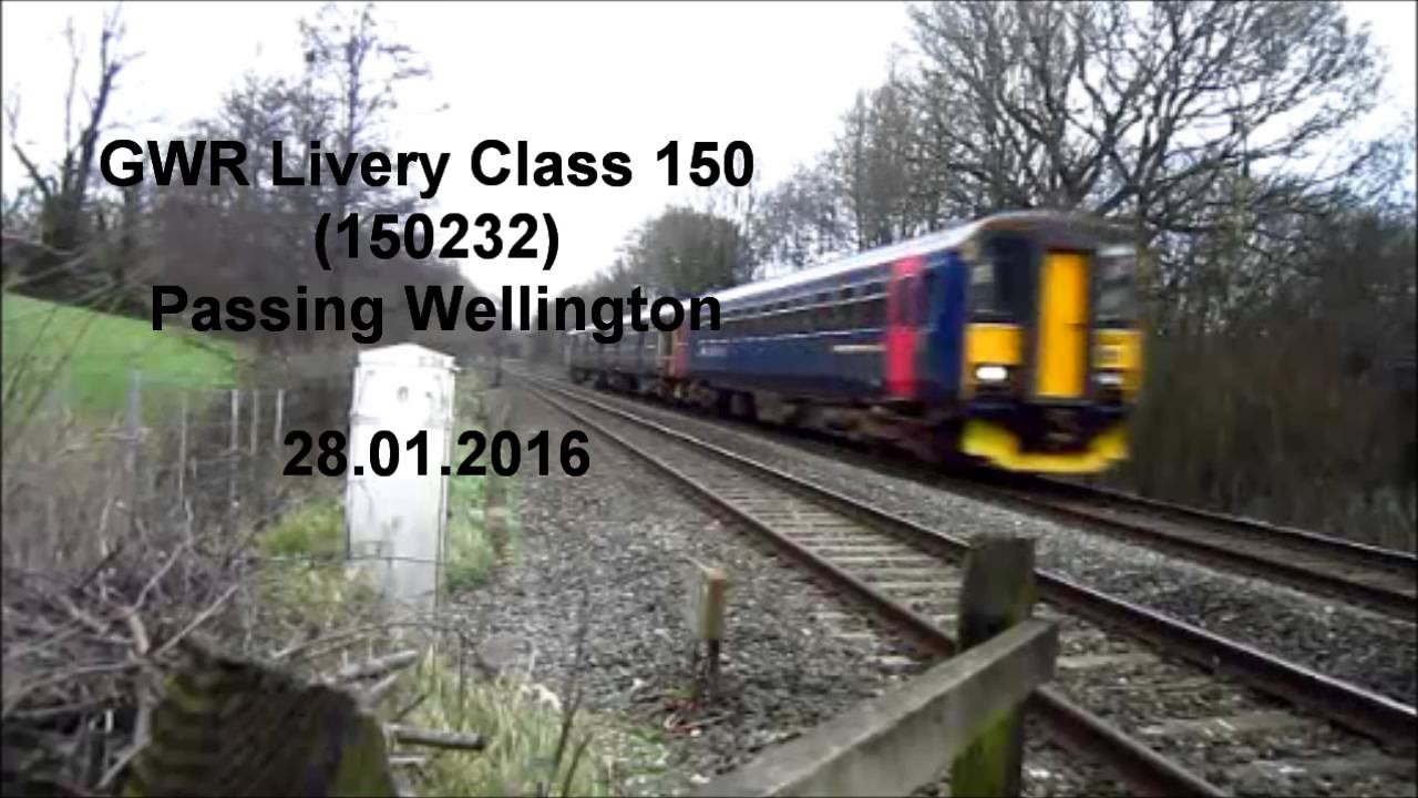 First Great Western Class 150 (150232) In New GWR Livery 28.01.16 - YouTube