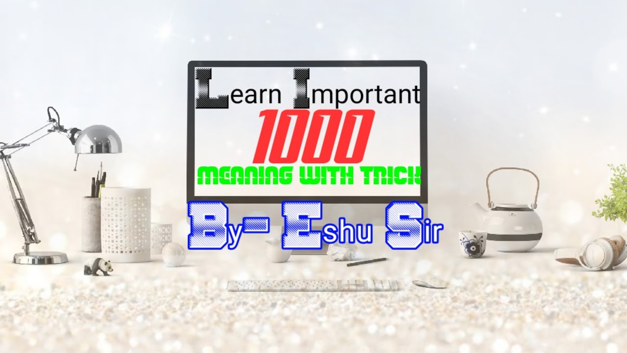 Important 1000 Meaning With Trick Part 05 YouTube important-1000-meaning-with-trick-part-05-youtube