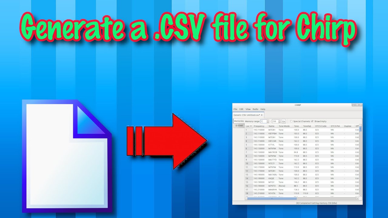 Linux Wednesday s 112 Generate Csv Files YouTube Linux Wednesday s 112 Generate Csv Files YouTube