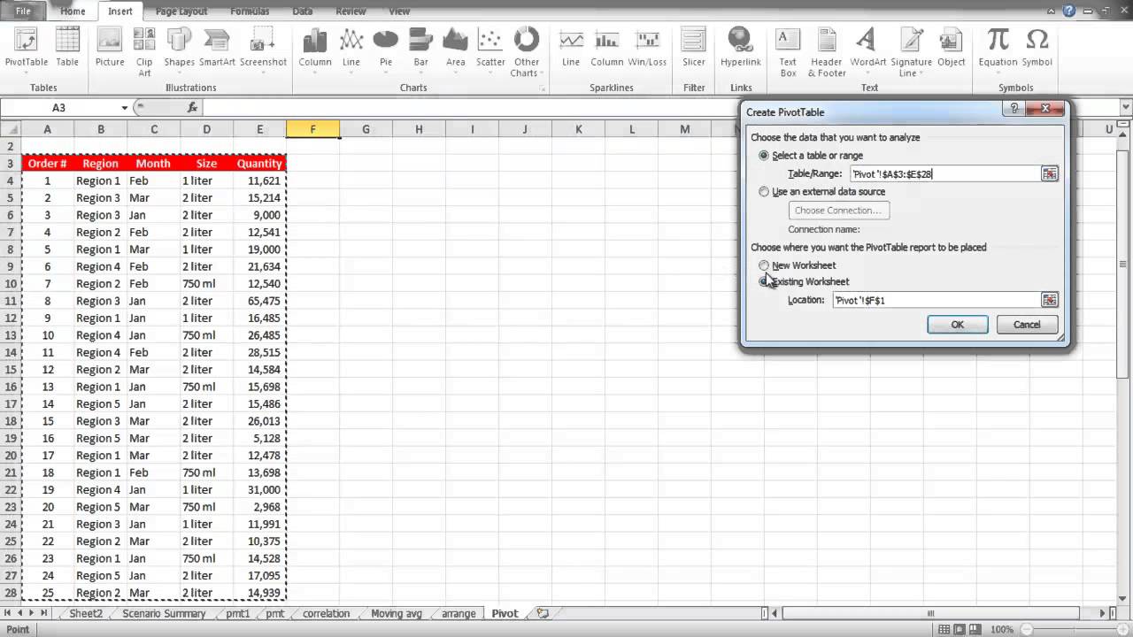 How To Create A Basic PivotTable In Excel YouTube How To Create A Basic PivotTable In Excel YouTube