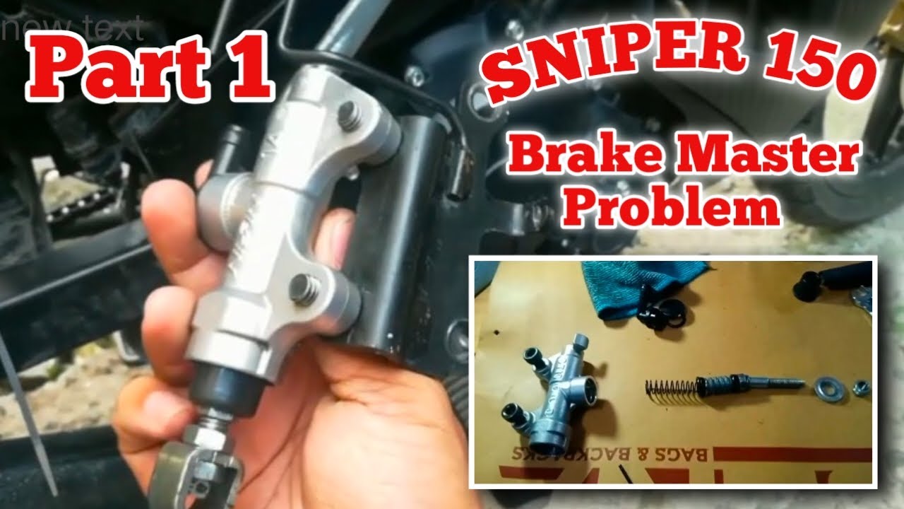 Sniper 150 brake master problem part 1 - YouTube