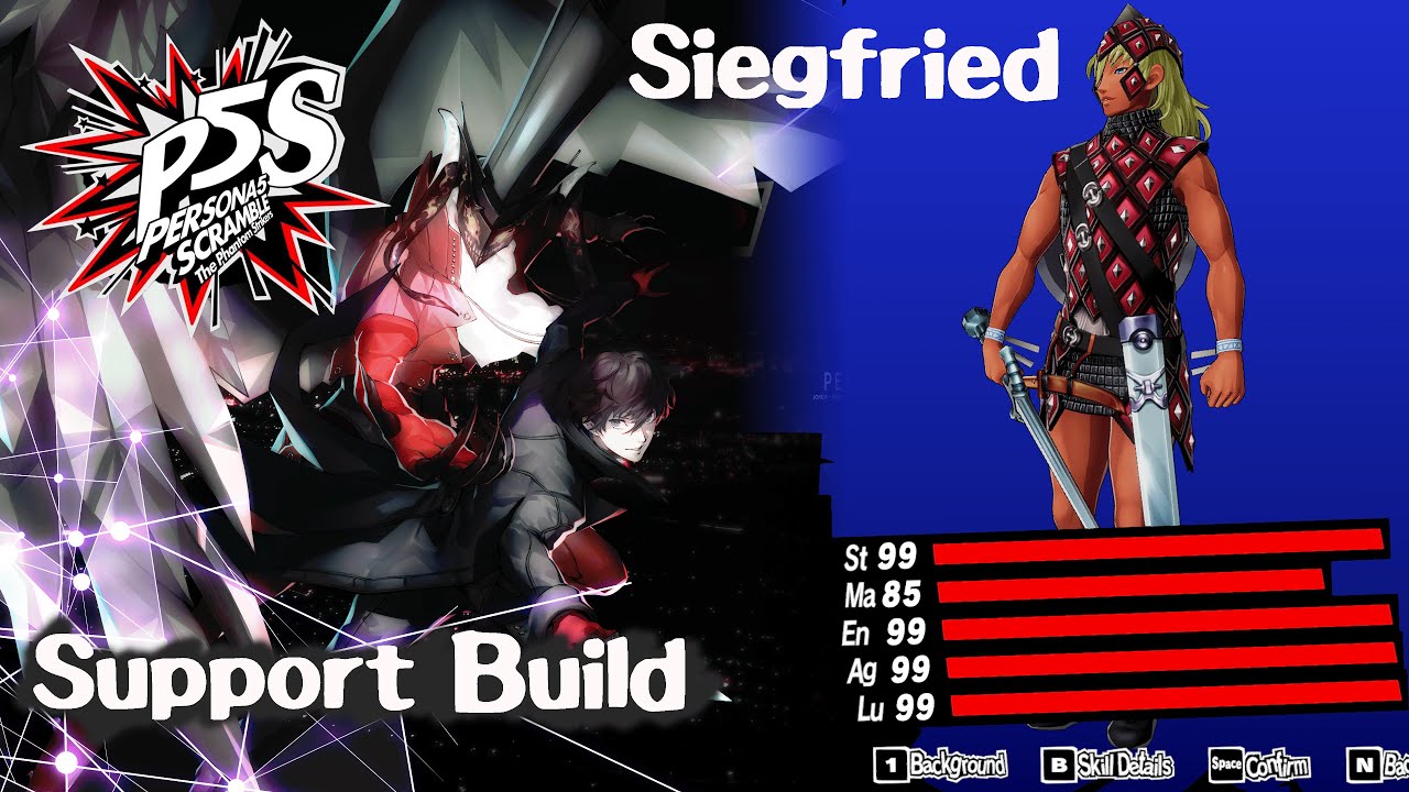 Best Persona in Persona 5 Strikers: Siegfried (Support Build) - YouTube