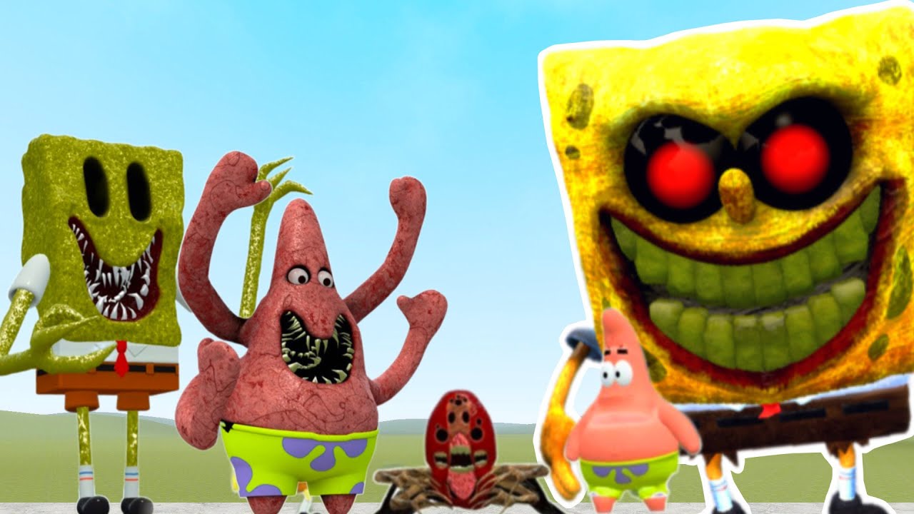 WHO IS STRONGEST CURSED SPONGEBOB or EXE PATRICK In Garry's Mod - YouTube