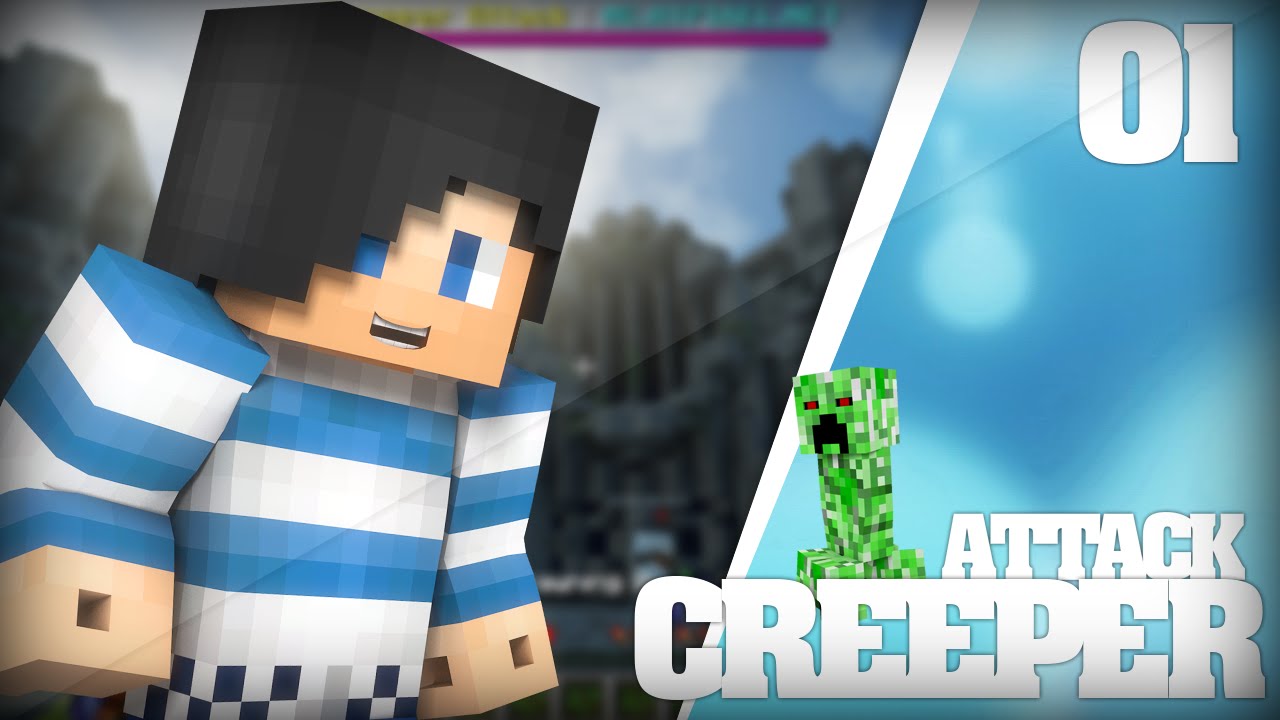 [MINECRAFT] Creeper Attack #01 ft. Bl4ckParadise - YouTube