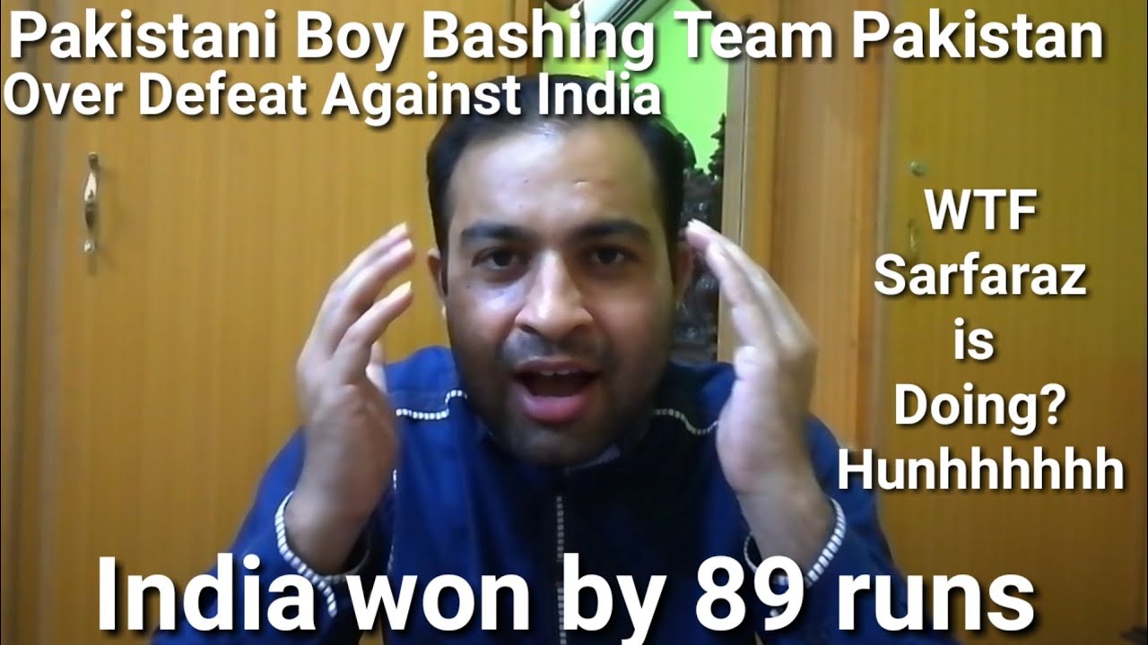 Pakistani Boy Angry Reaction - India vs Pakistan - Match 22 - India won ...