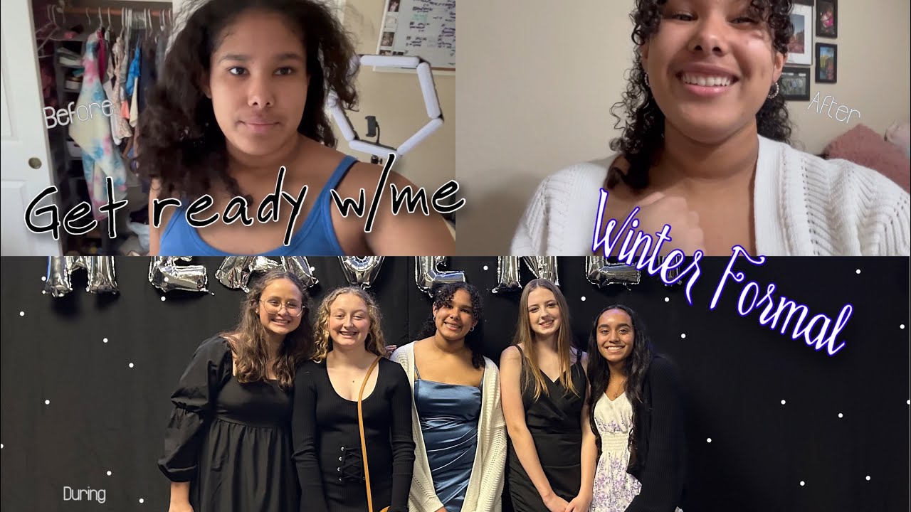 Get ready with me for winter formal - YouTube