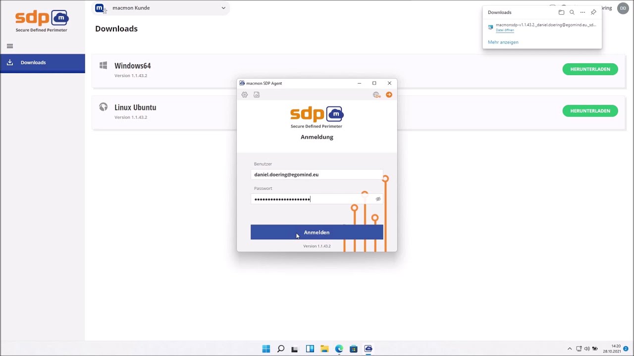 macmon SDP: Installation, Anmeldung & Einrichtung des macmon SDP Agenten - YouTube