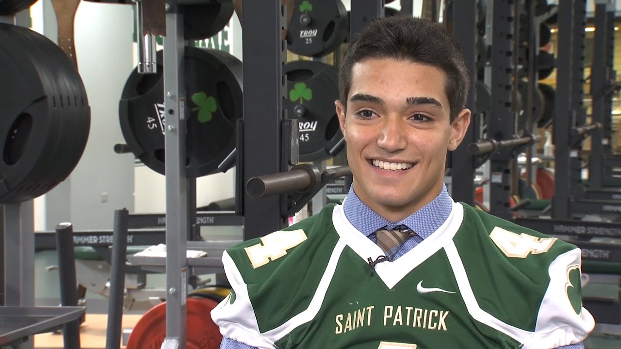 Andrew Edgar, St. Patrick Football - Xfinity Prep Profile - YouTube