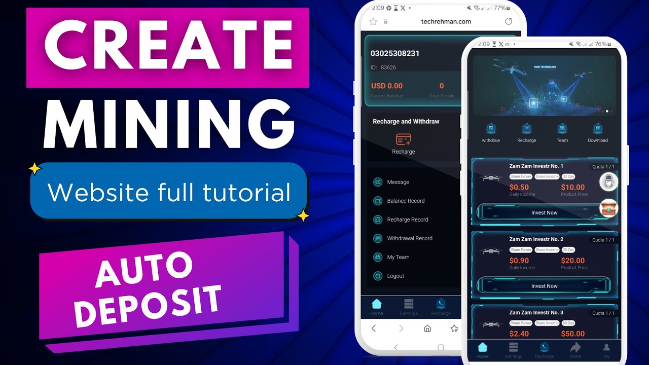 How to Make a Mining Website - Step by Step Guide - YouTube
