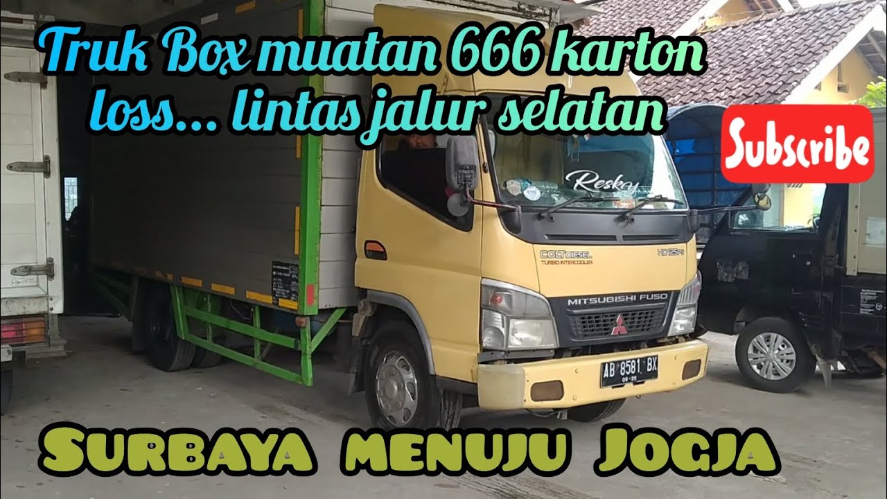 full DJ Remix Truk Box muatan 666 karton dari Surabaya menuju Jogja ...