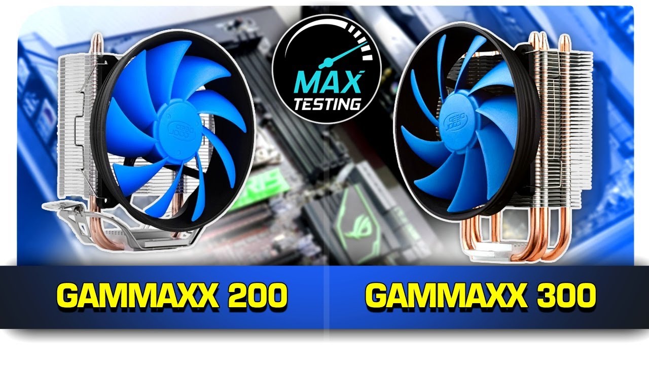 DEEPCOOL GAMMAXX 200 vs 300 (i7-10700 4.6) - YouTube
