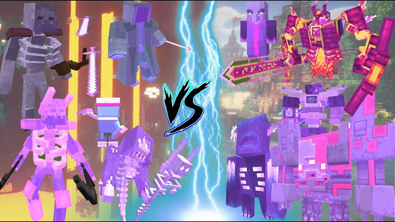 Fully Enchanted All boss battles in Minecraft Part 4 - YouTube