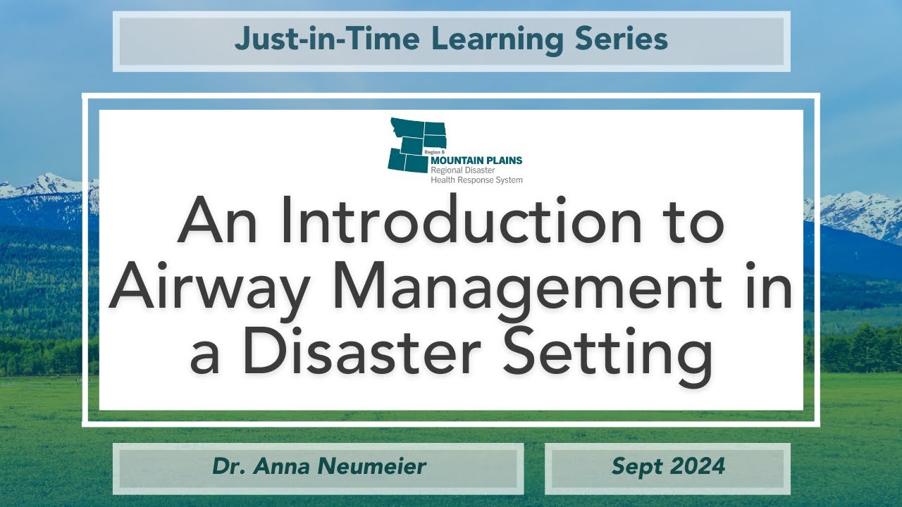 JIT Learning Series | An Introduction to Airway Management in a ...