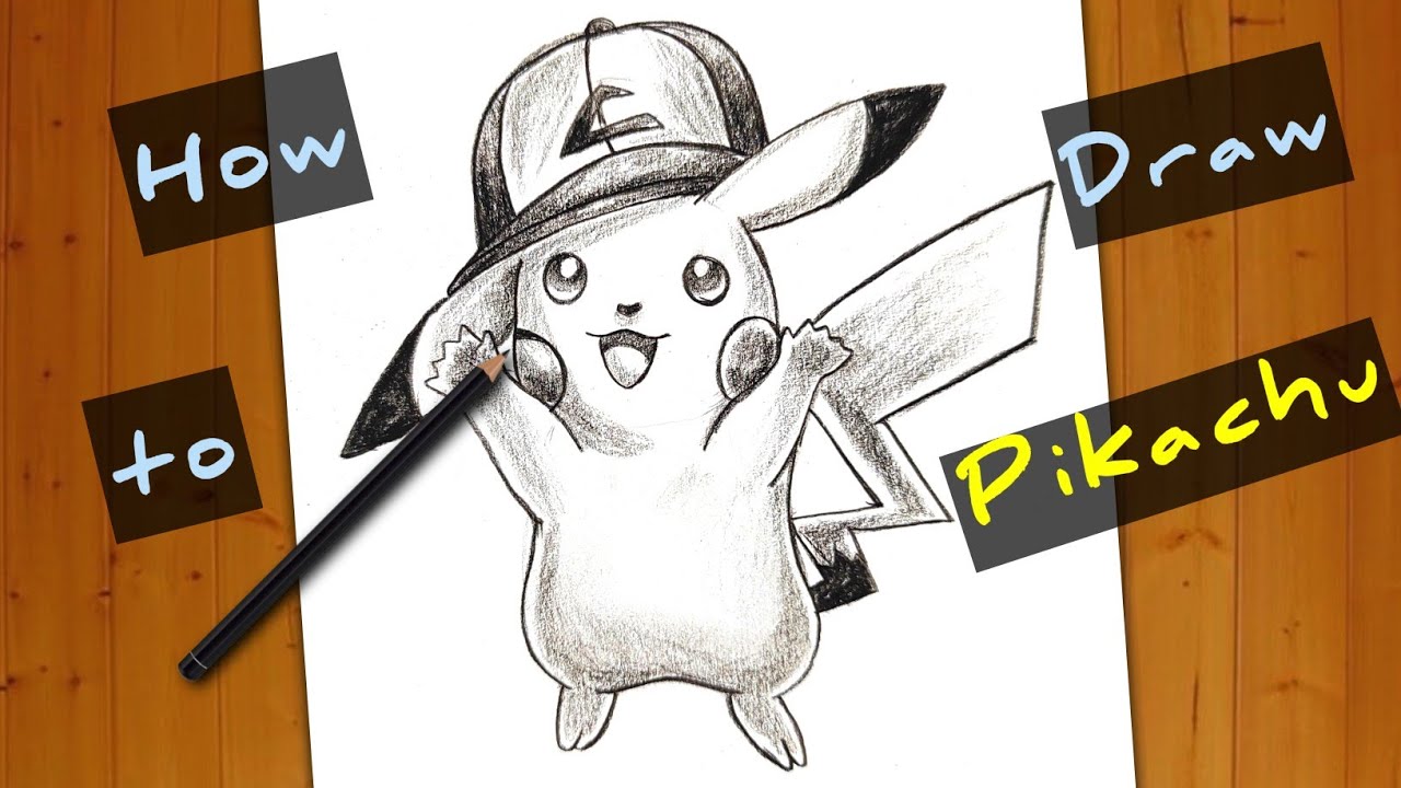 Pikachu Easy Drawing | step by step, drawing, tutorial | How to Draw ...