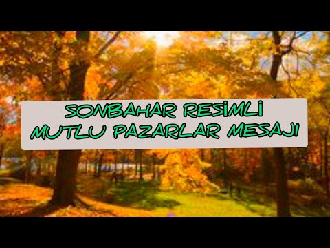 KISA HAFTASONU PAZAR MESAJLARI🍁EKİM SONU🍁SONBAHAR RESİMLİ🎑🎵SAKİN MÜZİKLİ🎵 MANZARALI🍁🎑YAZISIZ MESAJ🎑