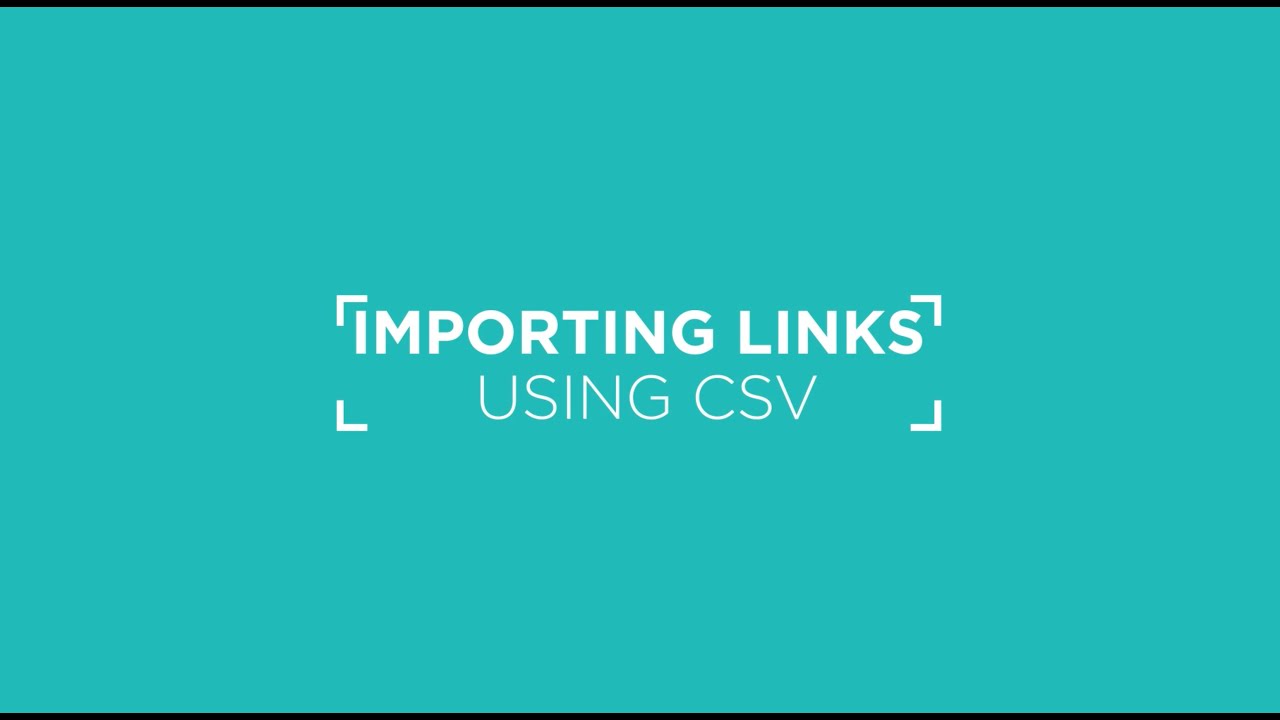 Import Links in CSV File to Stacks - YouTube