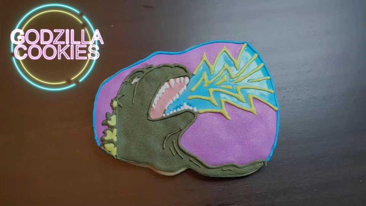 Godzilla Cookies #speeddrawing #godzilla - YouTube