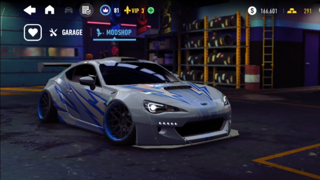 Need for speed no limits subaru brz modifiyee - YouTube