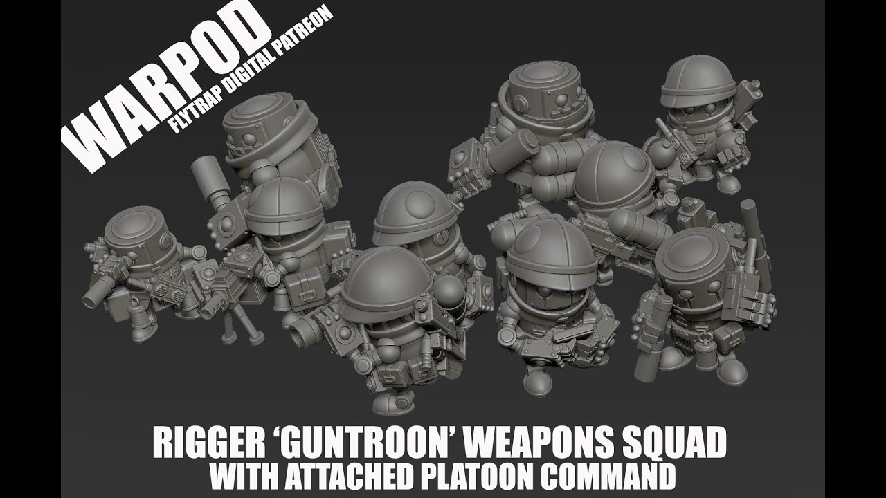 Flytrap Digital "WARPOD" Rigger Guntroon Weapons Squad (September ...