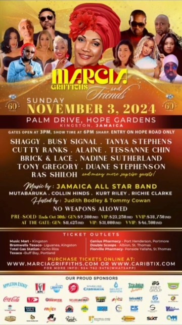 Ms.Marcia Griffiths "my Queen" 👑of Reggae will be celebrating 60 years ...