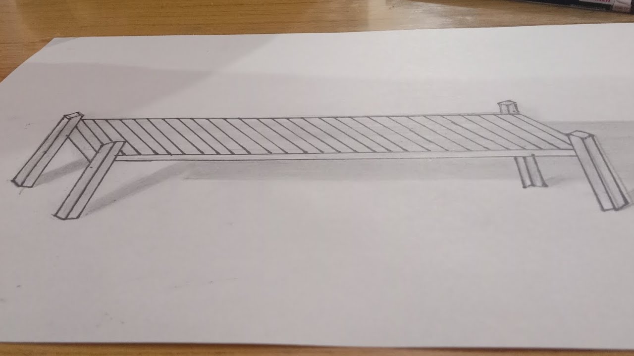 How to draw 3D hod (charpai in hindi)@Masterpiece Arts - YouTube