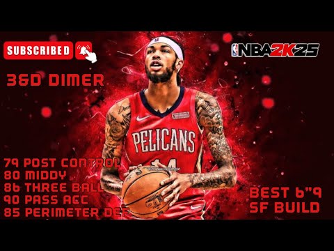 NBA 2K25 Best SF Build 3&D Dimer - YouTube