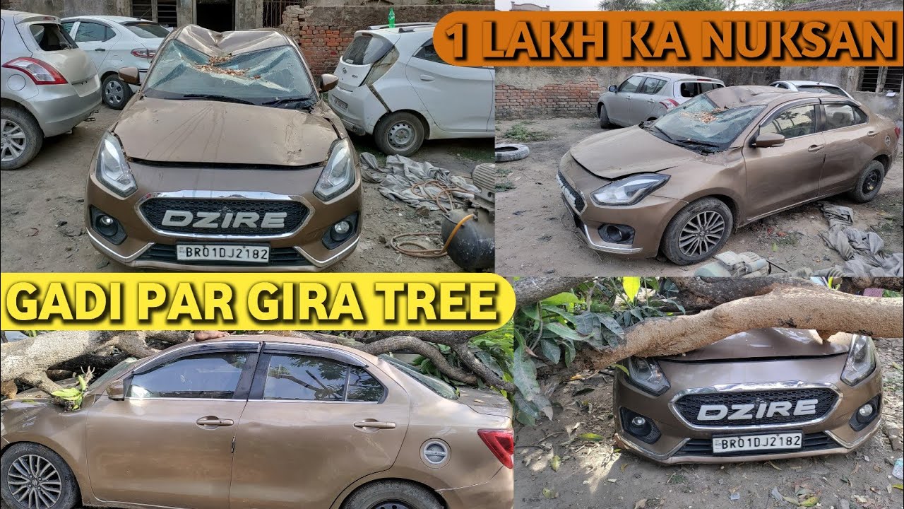 1 Lakh ka Nuksan | Gadi par Gira Mango Tree | Maruti Suzuki Dzire ...