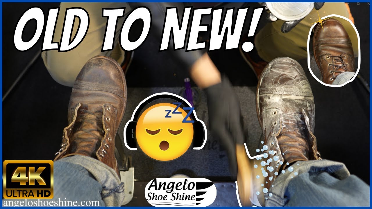 CAN YOU STAY AWAKE THROUGH THIS VIDEO? | Angelo Shoe Shine ASMR - YouTube