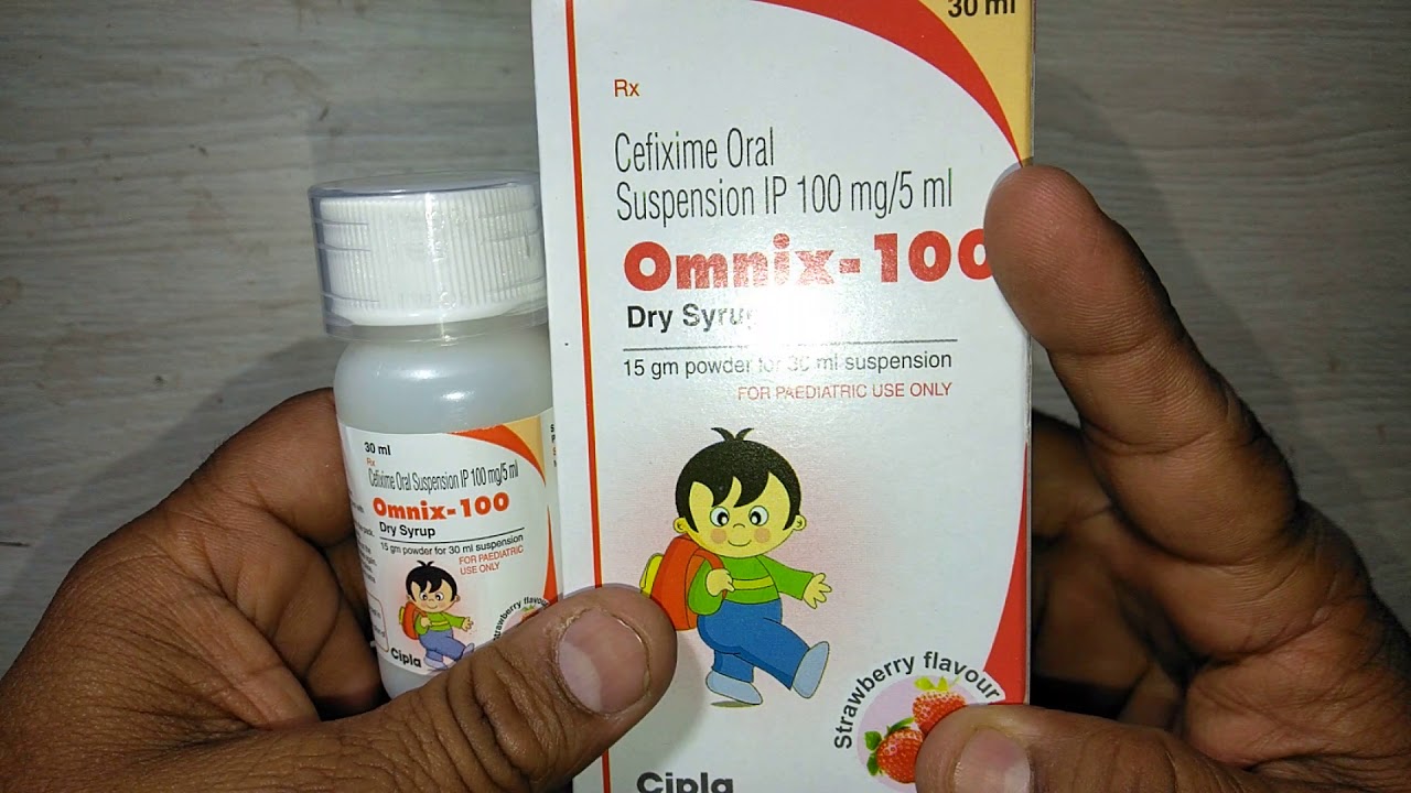 Omnix 100 Dry Syrup uses benefits composition dosage precaution ...