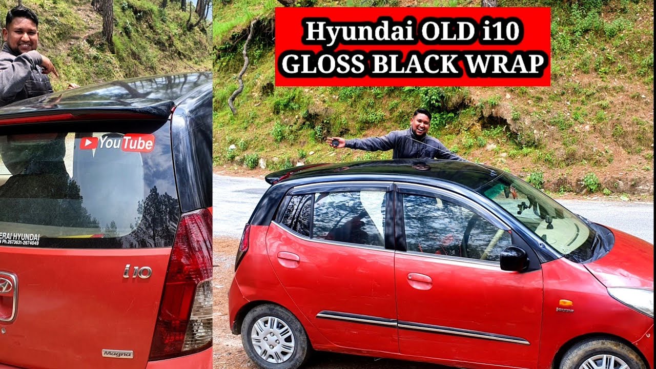 My Hyundai i10 GLOSS BLACK WRAPPING (BEST MODIFICATION ON OLD HYUNDAI ...