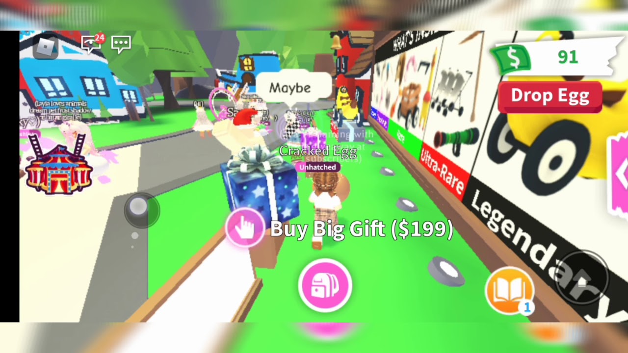 Hatching A Cracked Egg To See What Pet I Would Get(adopt me) - YouTube