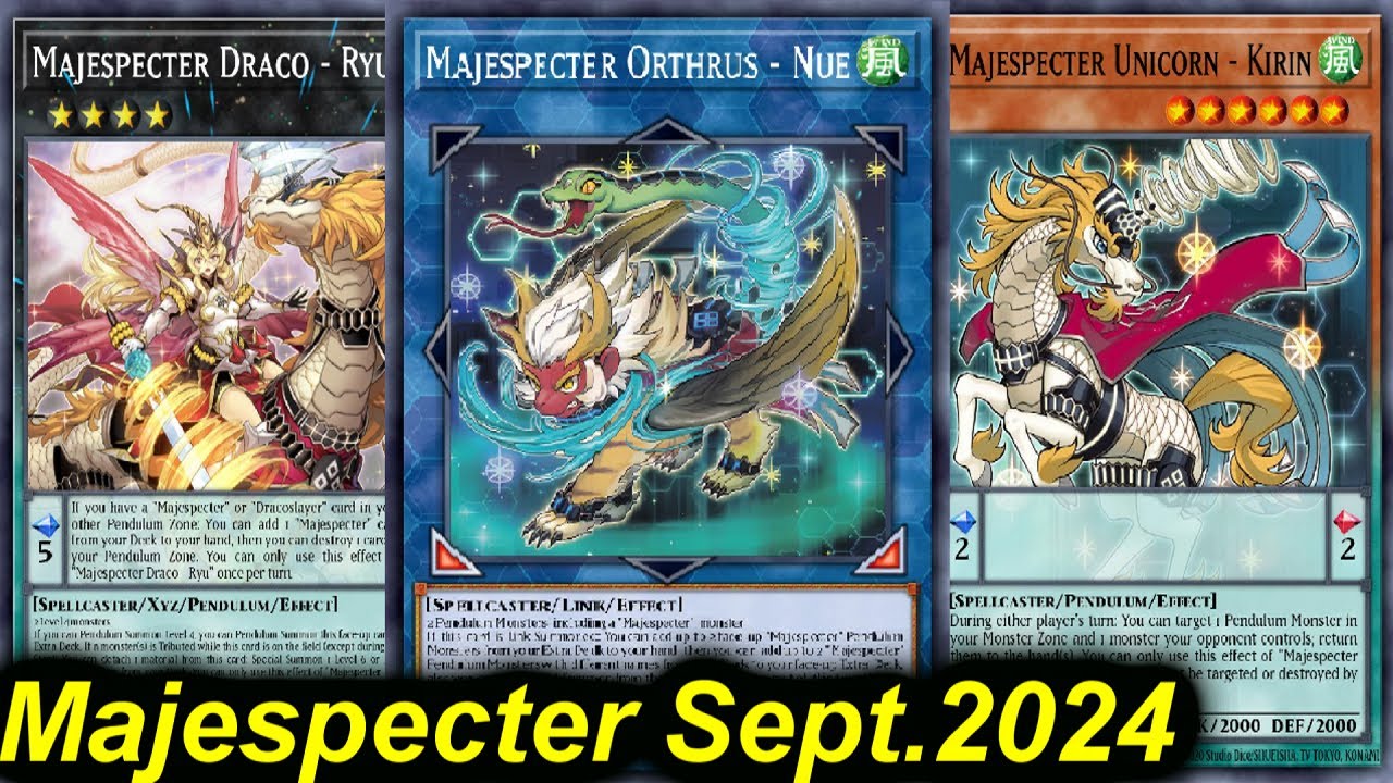 【EDOPRO】MAJESPECTER DECK POST TCG BANLIST SEPTEMBER 2024 - YouTube