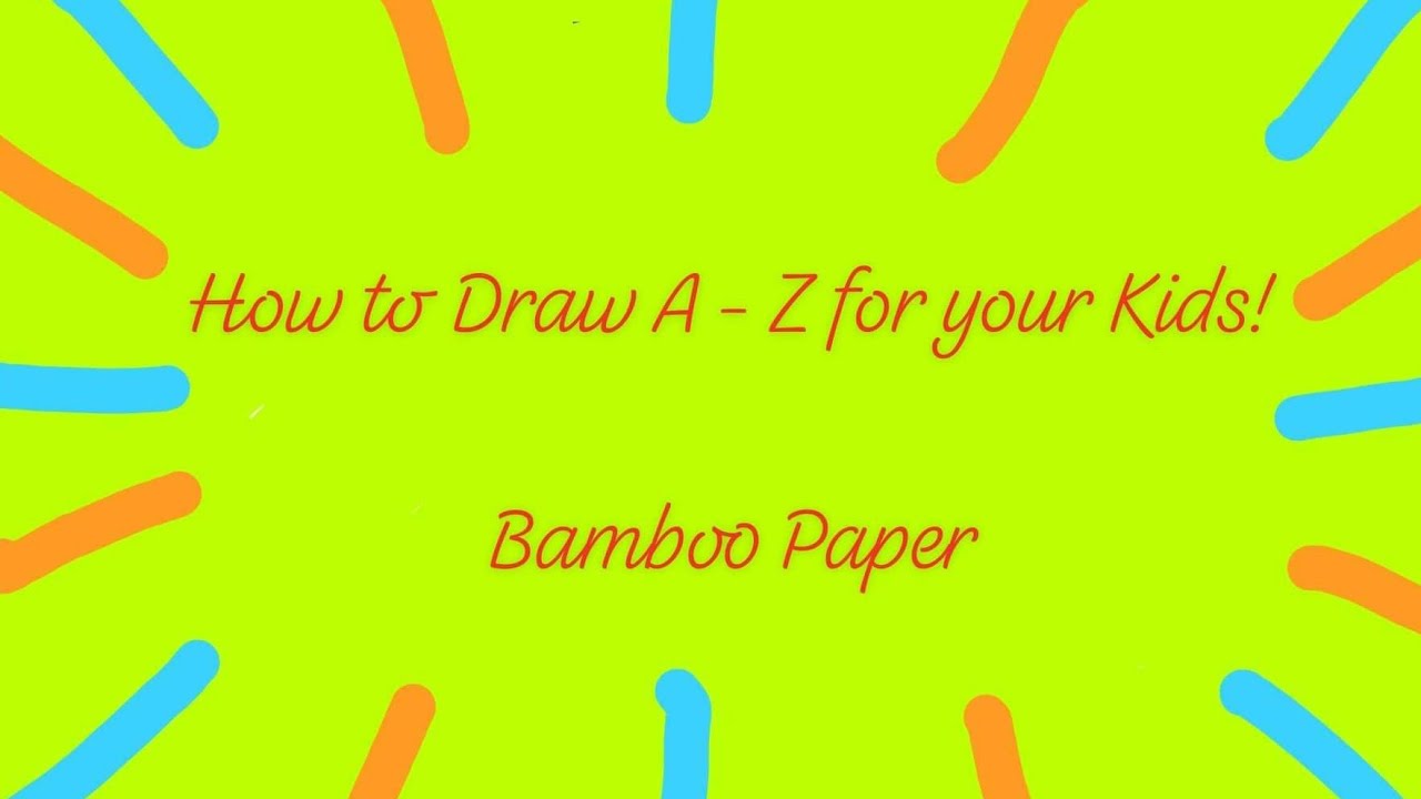 How to Draw Capital and Small A to Z For your Kids! - YouTube