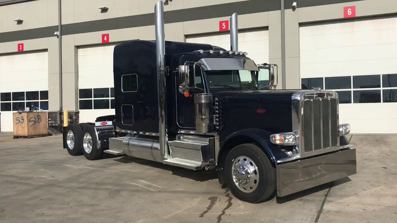 CUSTOM TRUCK - Indigo Blue Peterbilt 389 Walk Around - YouTube