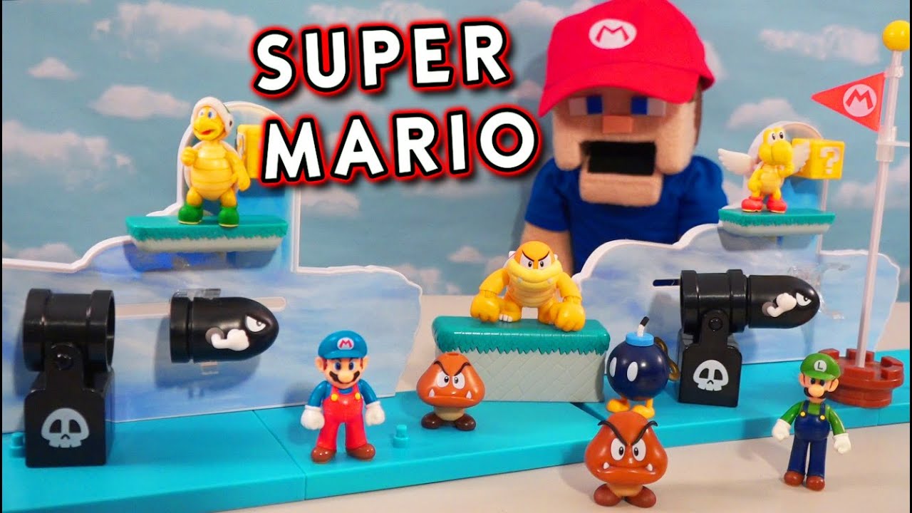 Super Mario Bros – SPRING HILL Jakks Level PLAYSET Diorama Build - YouTube