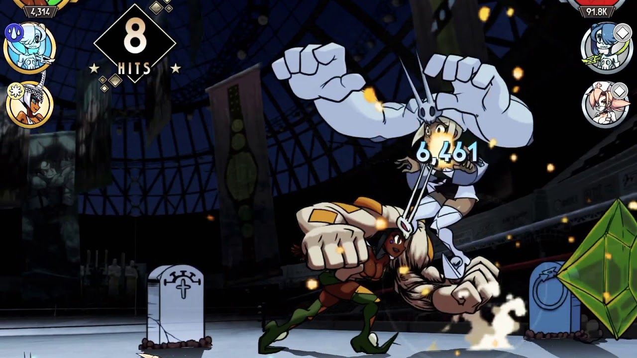 Skullgirls Mobile Cerebellas Combo Youtube