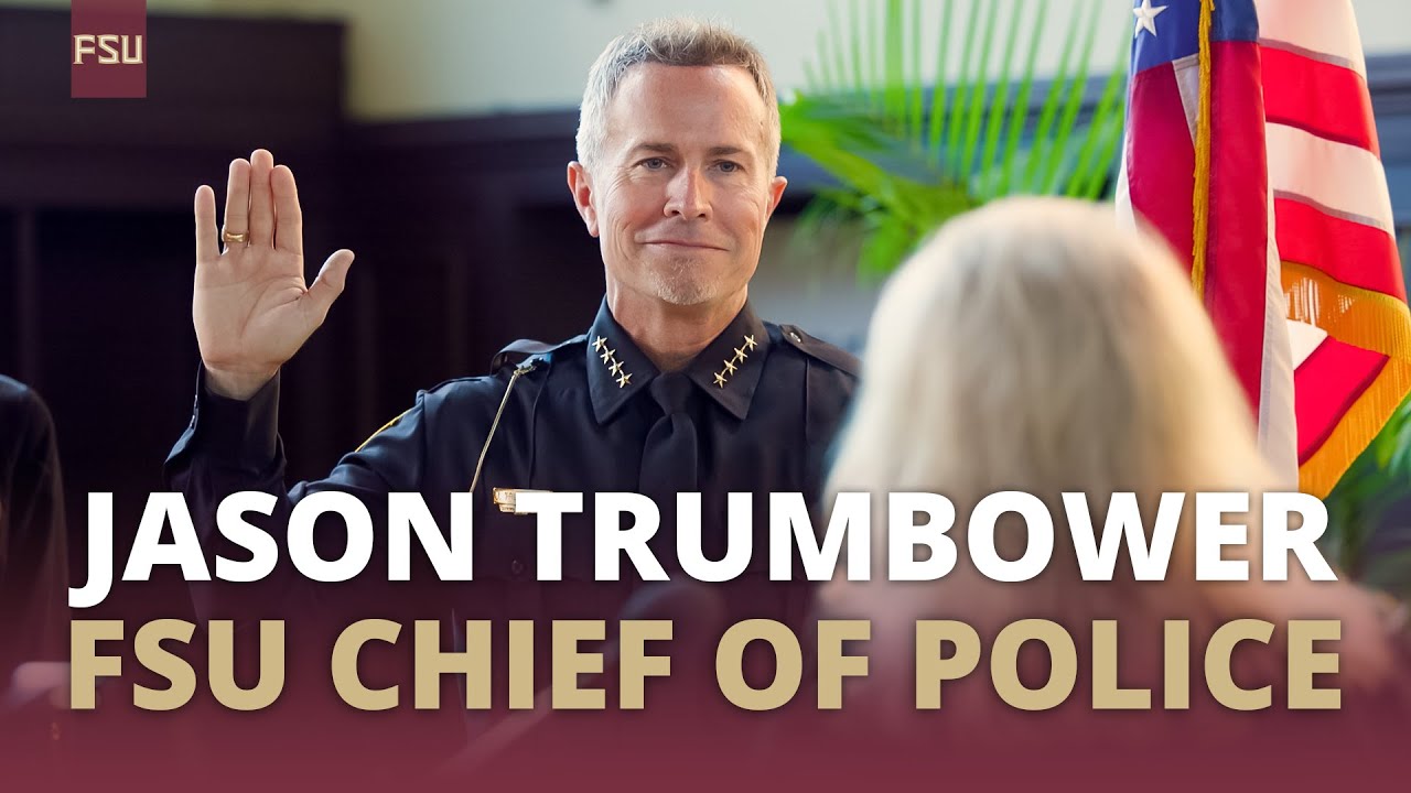 Jason Trumbower sworn in as FSU’s new chief of police - YouTube
