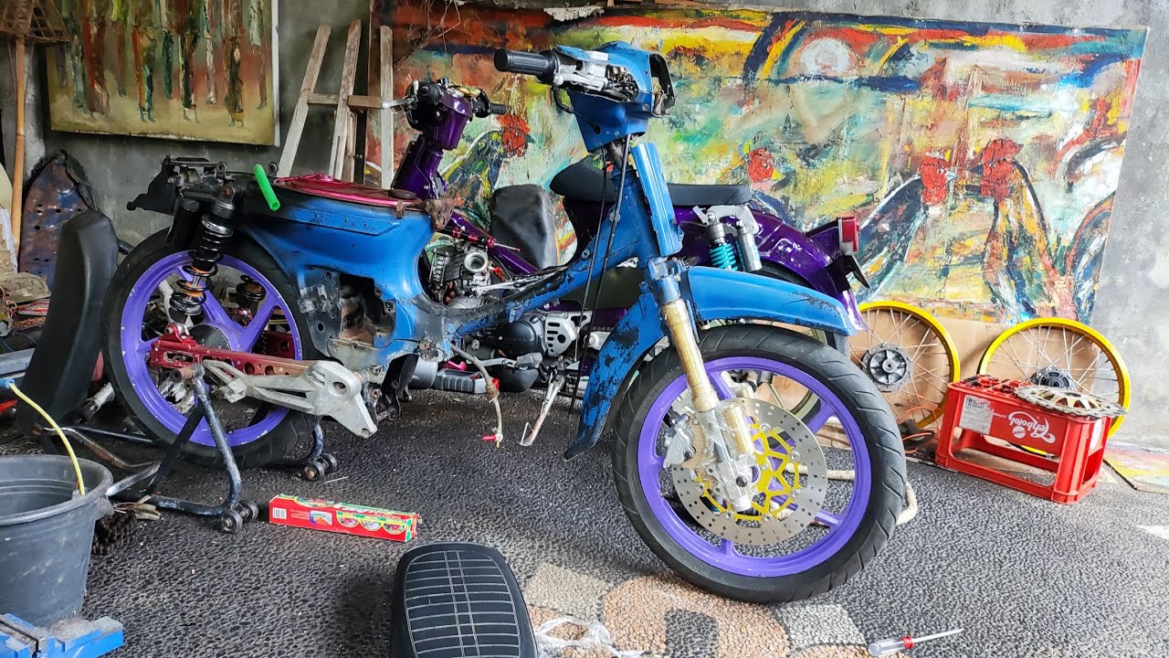 Part 3 Project Astrea Prima'Dona | Pemasangan Ban Depan Dan Disk Depan ...